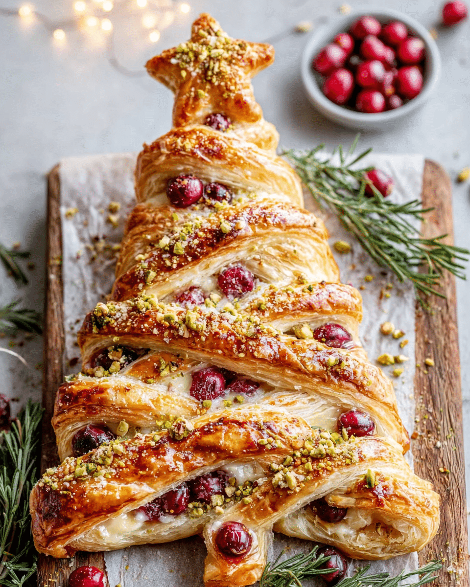 Puff Pastry Trees with Burrata & Cranberry Glaze – The Ultimate Holiday ...